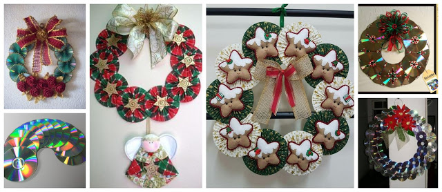 Cómo usar cds reciclados y hacer hermosos adornos navideños ~ Mimundomanual