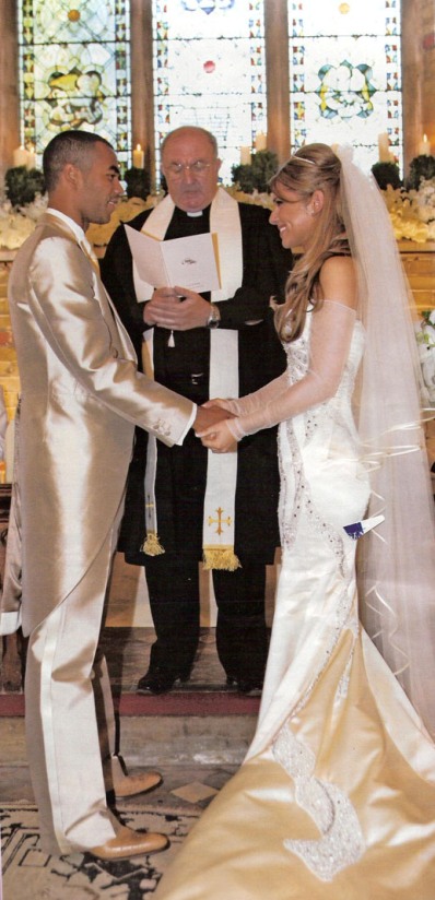 sib so: Ashley Cole and Cheryl Wedding