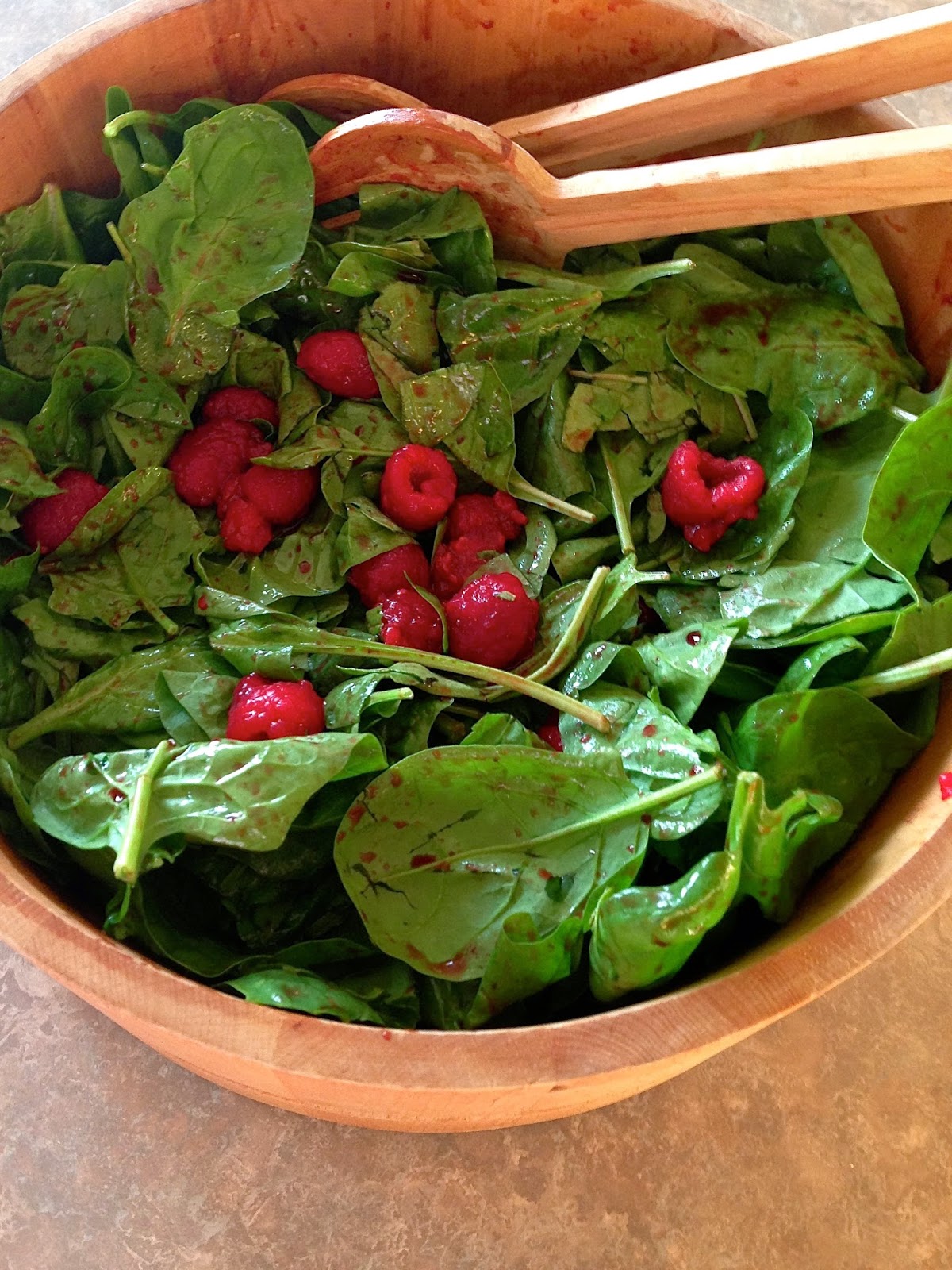 Savory Sweet and Satisfying: Raspberry Spinach Salad