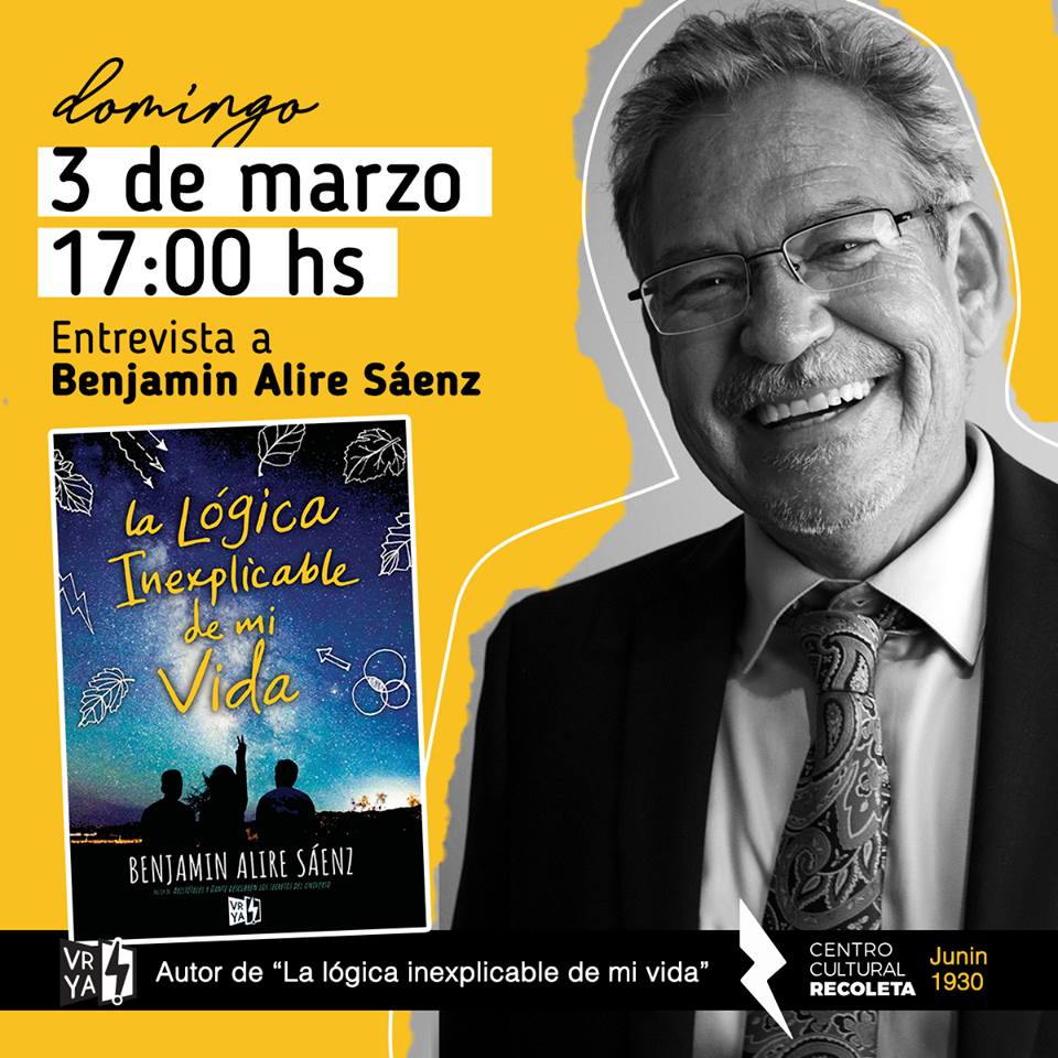 Benjamin Alire Sáenz llega a la Argentina