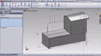 How to draw 3d Train 2 with Layout Sketches in Solidworks Tutorial ...