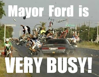 Driving The Porcelain Bus: Mayor Rob Ford caught reading while driving