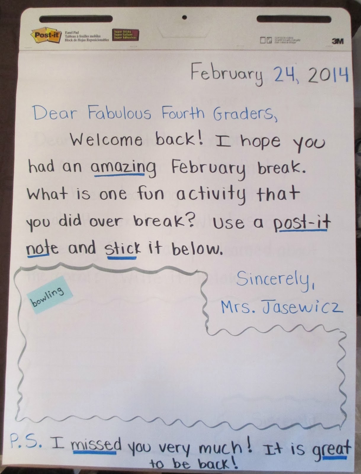 Who's Who and Who's New: Interactive Morning Messages