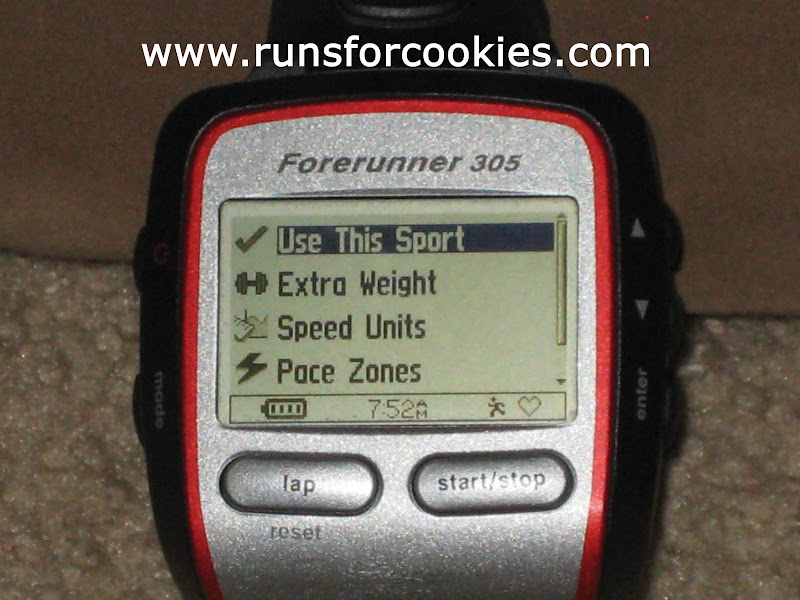 Runs for Cookies: TUTORIAL: How to use your Garmin Forerunner 205/305