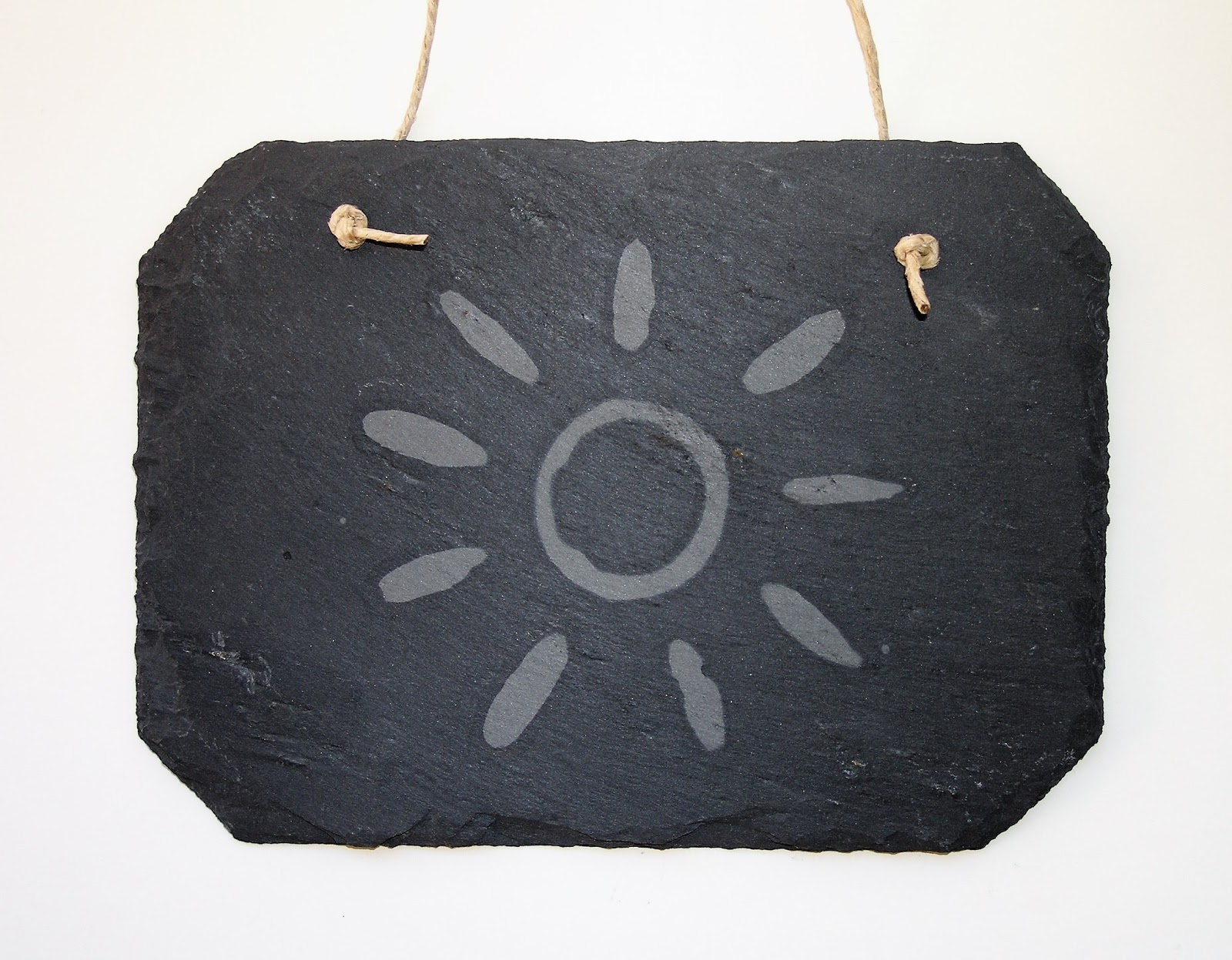 Terry Ricioli Designs: Etched Slate Sign