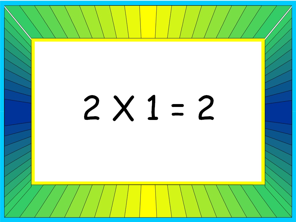 Student Survive 2 Thrive: Math Flash Cards: Multiply by 1 (1 is the 2nd ...