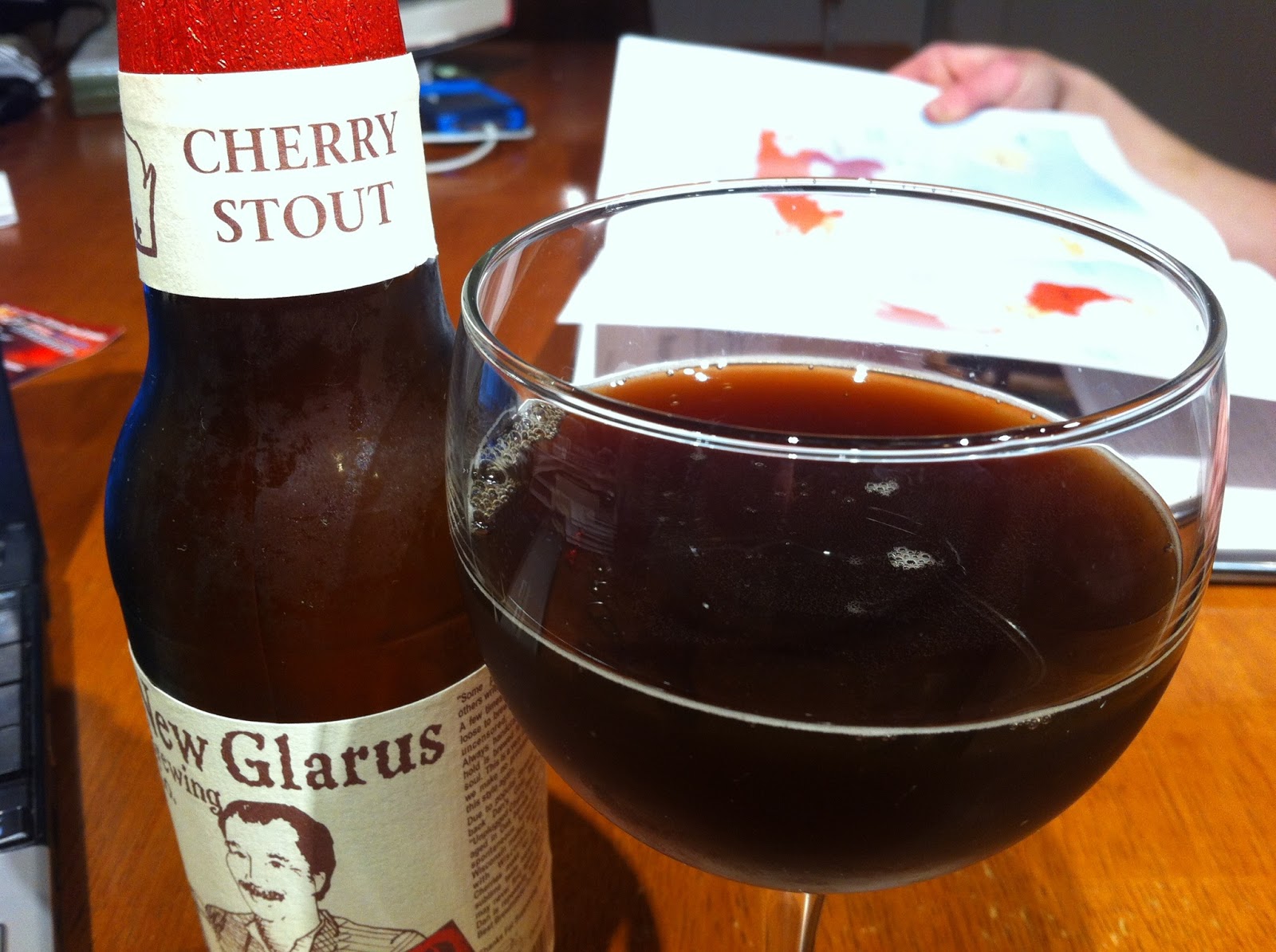 what we’re drinking: 561. New Glarus Cherry Stout