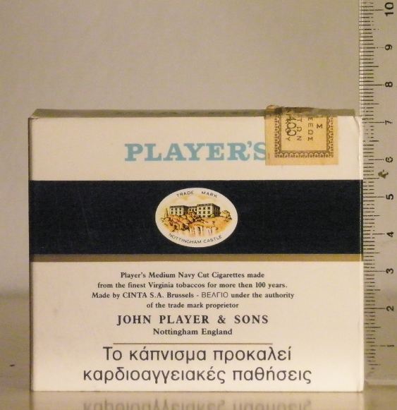 Συλλογή από πακέτα τσιγάρων: John Player