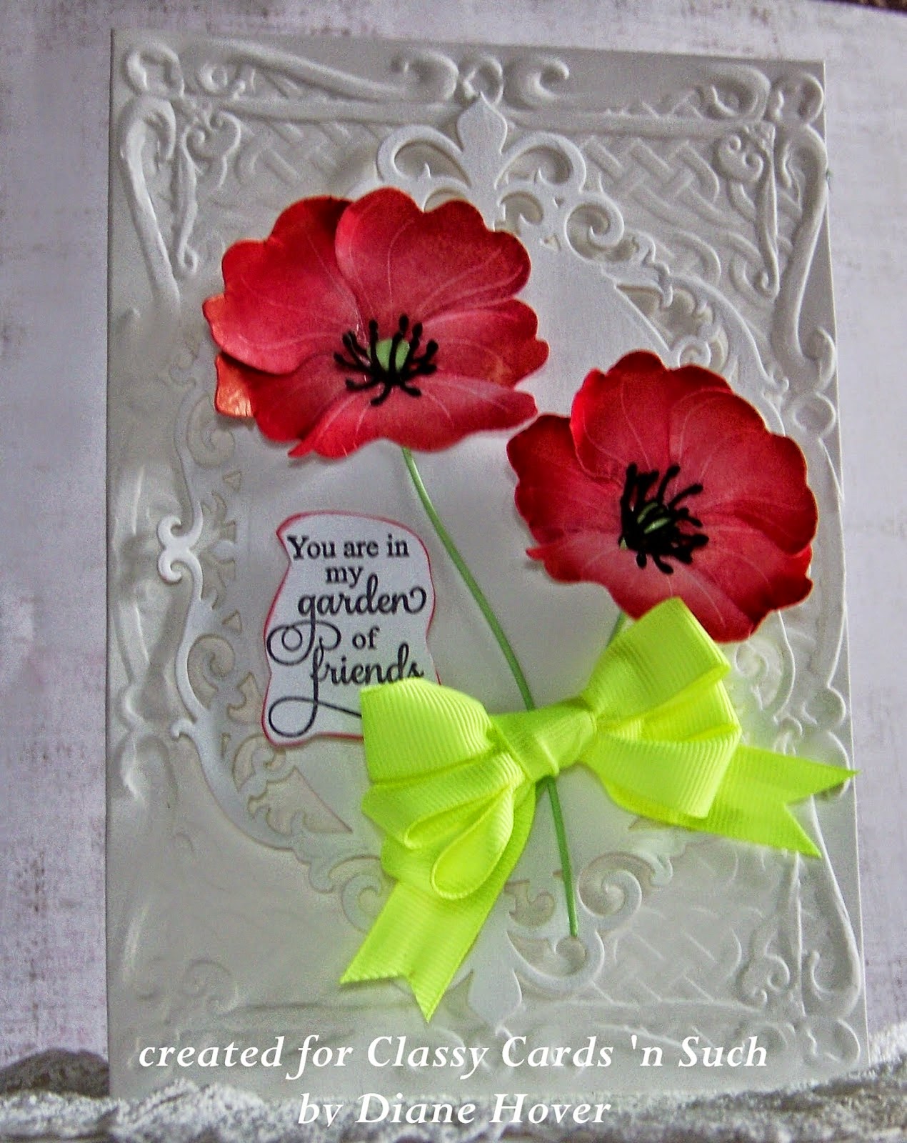 Classy Cards 'n Such: Garden Poppies