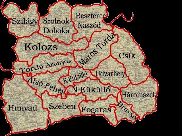 Az Osztrák-Magyar Monarchia földrajza: Magyarország vármegyéi