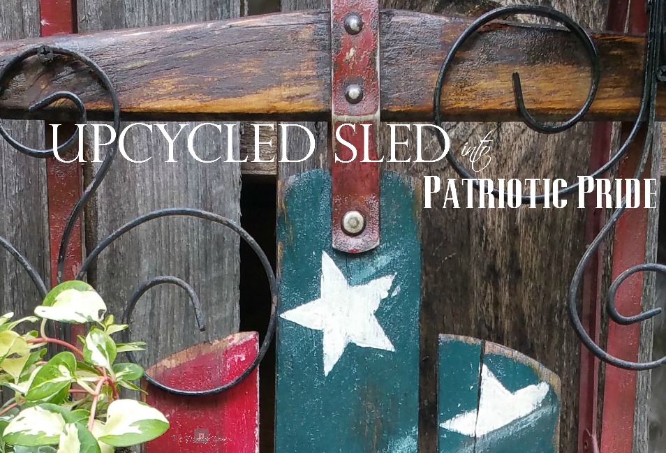 Repurposed Old Sled into an Americana Planter | Redo It Yourself ...