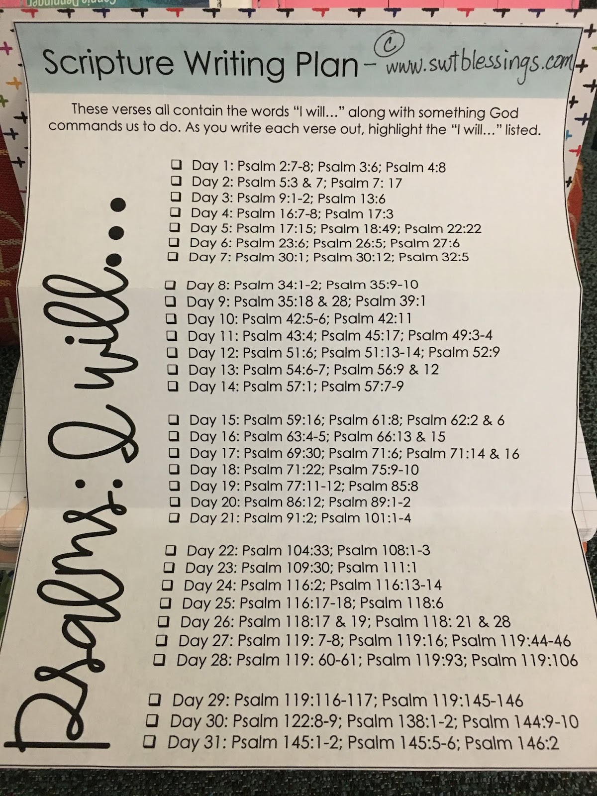 Vintage Grace: Scripture Writing Plan