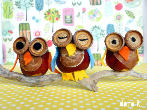 My Owl Barn: DIY: Acorn Owls