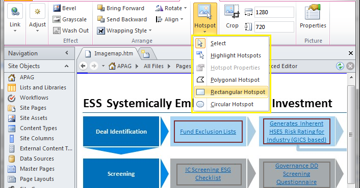 Create Clickable Image Maps with SharePoint Designer - SharePoint Diary