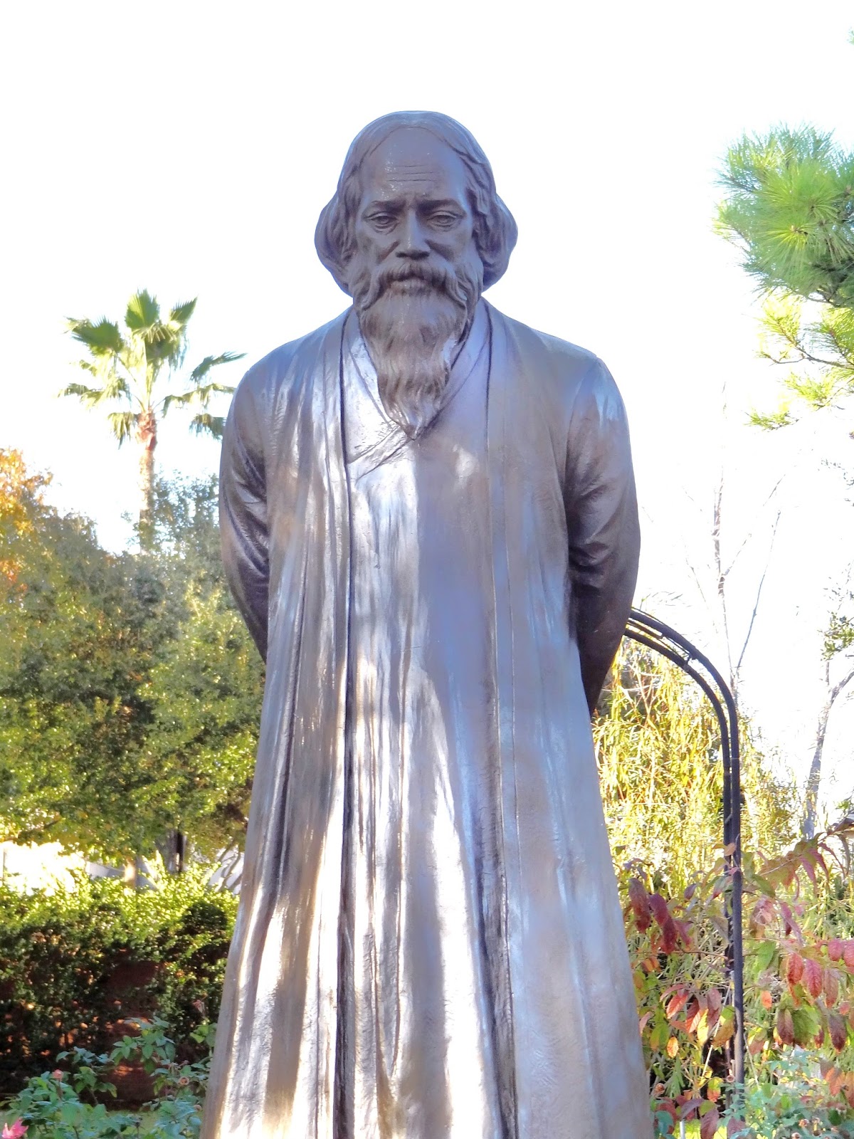 Houston in Pics: Rabindranath Tagore - Bronze Statue at Ray Miller Park