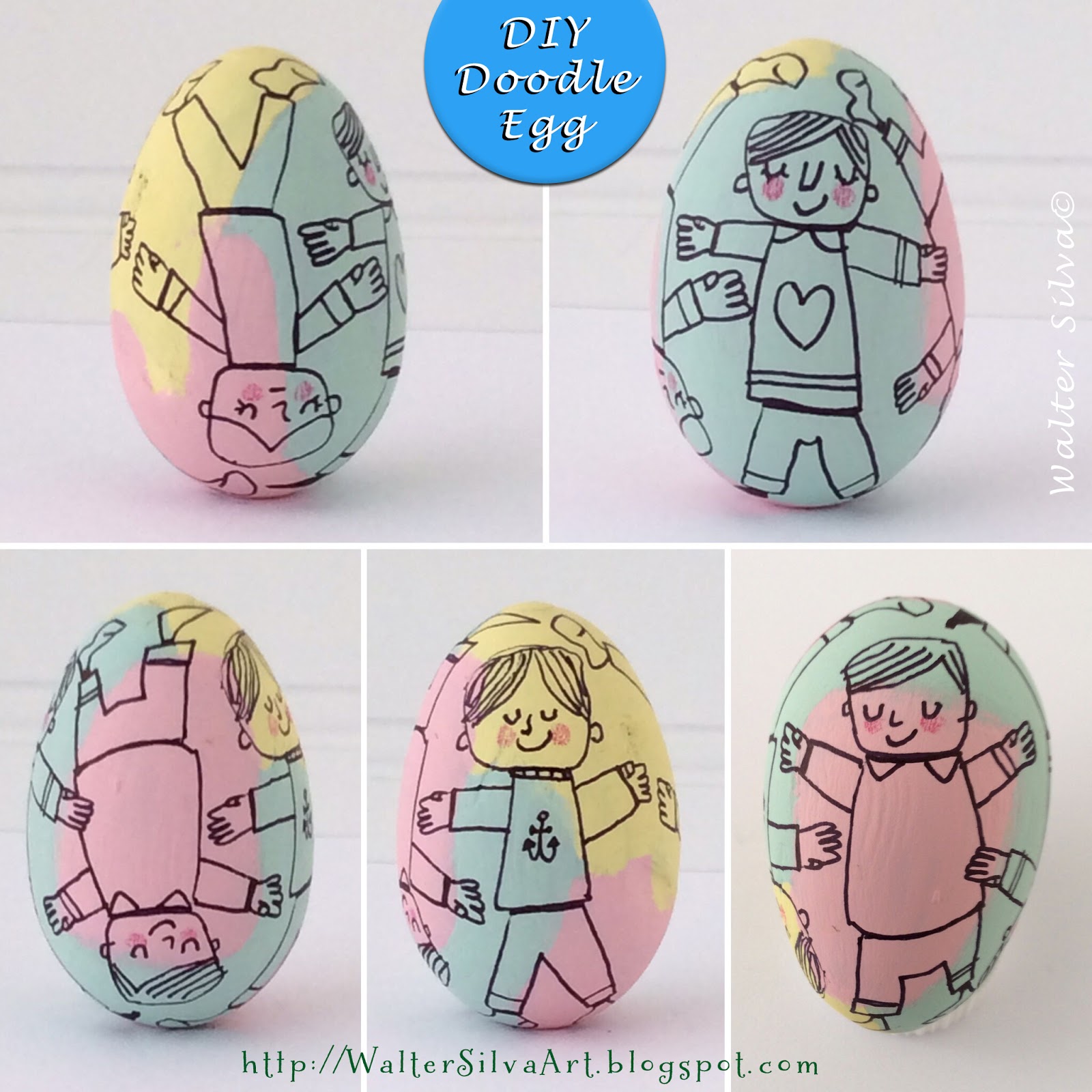 Walter Silva ART: DYI - Doodle Easter Egg