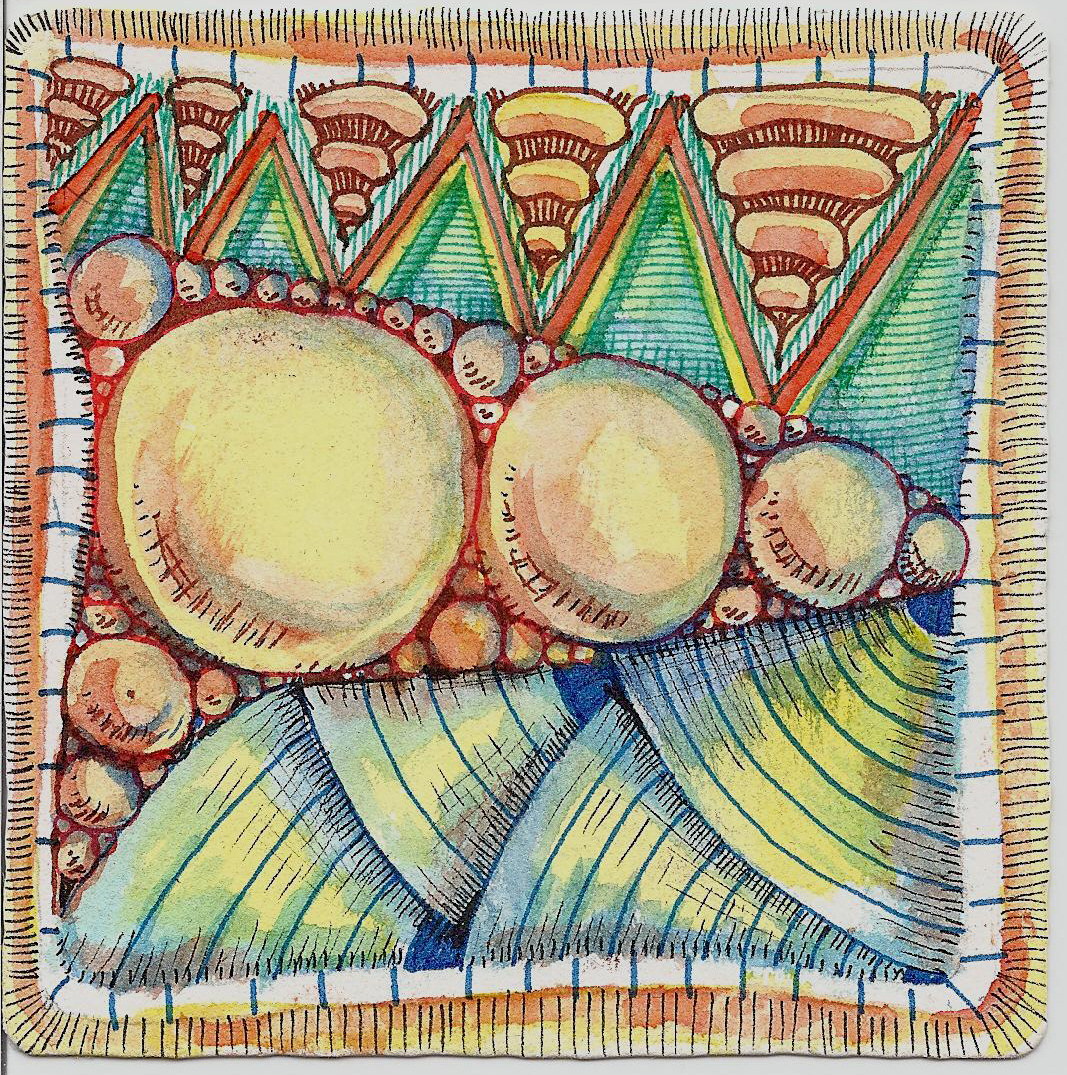 New tangle pattern Class-EE & Review of Suzanne McNeill's Zentangle 101 ...