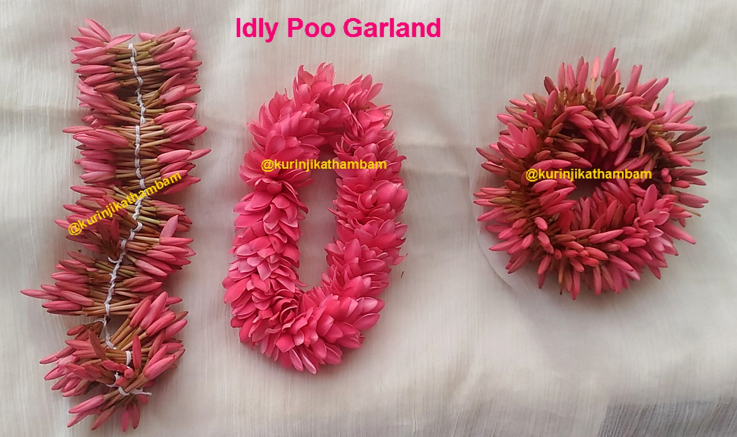 Different Methods to String Idly Poo Garland ? / How to string Idly poo ...