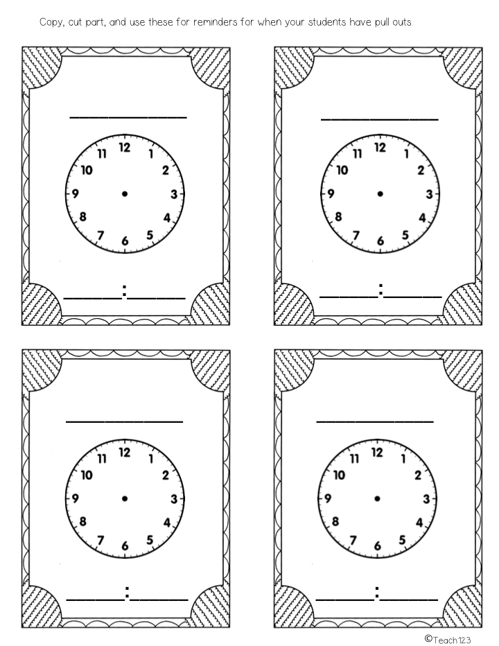 Classroom Pull-outs: Tips and a FREEBIE - Tuesday Teacher Tip | Teach123