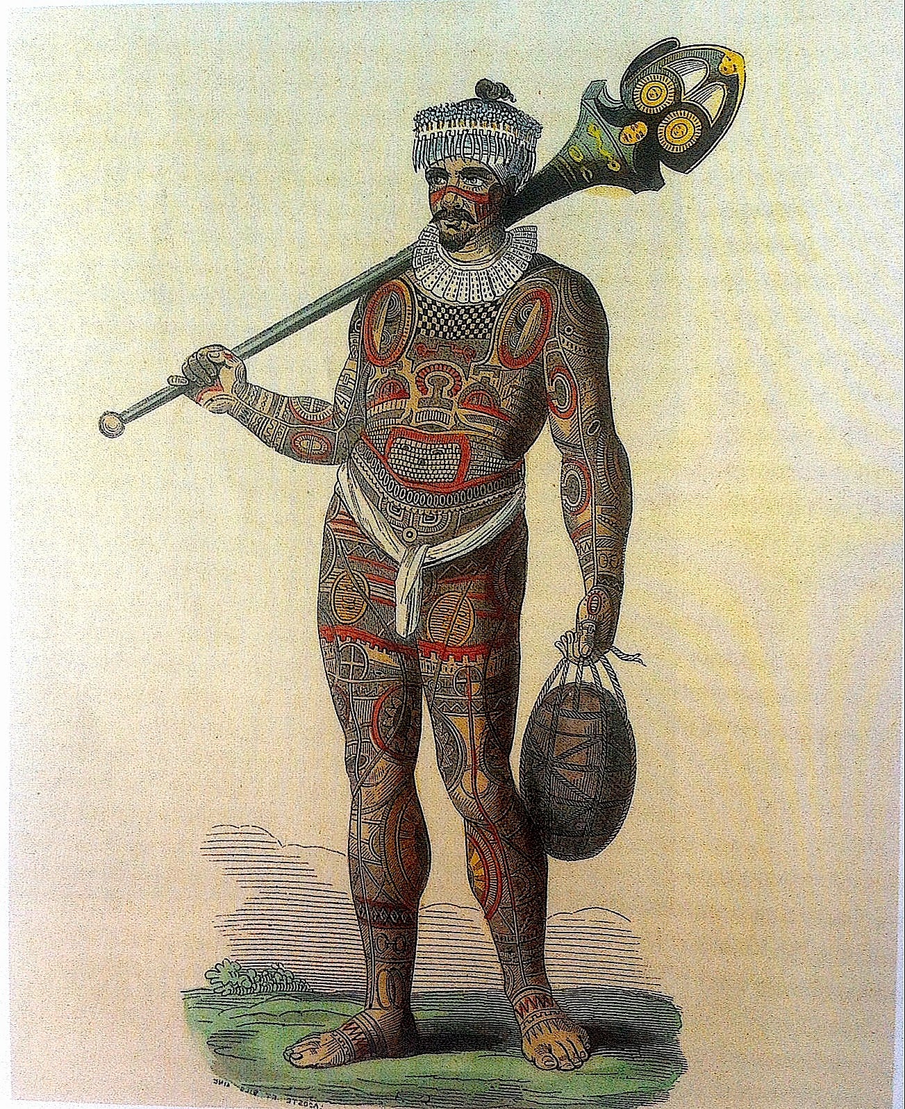Blackburn Art History: French Polynesia: The Tuhuka and his Tatau