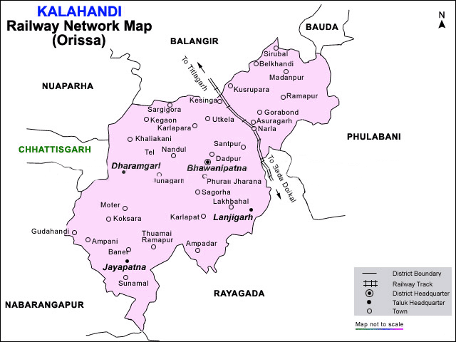 Rail-Map-india: kalahandi_railway_map