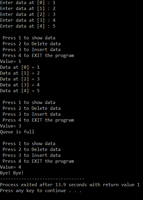 C++ program of circular queue ~ Program Nerd