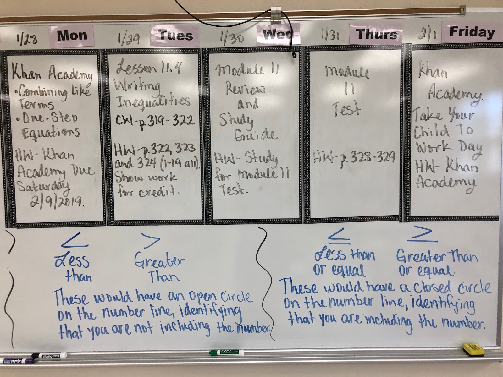 Mrs. Negron 6th Grade Math Class: Agenda for the week of 1/28 - 2/1/2019