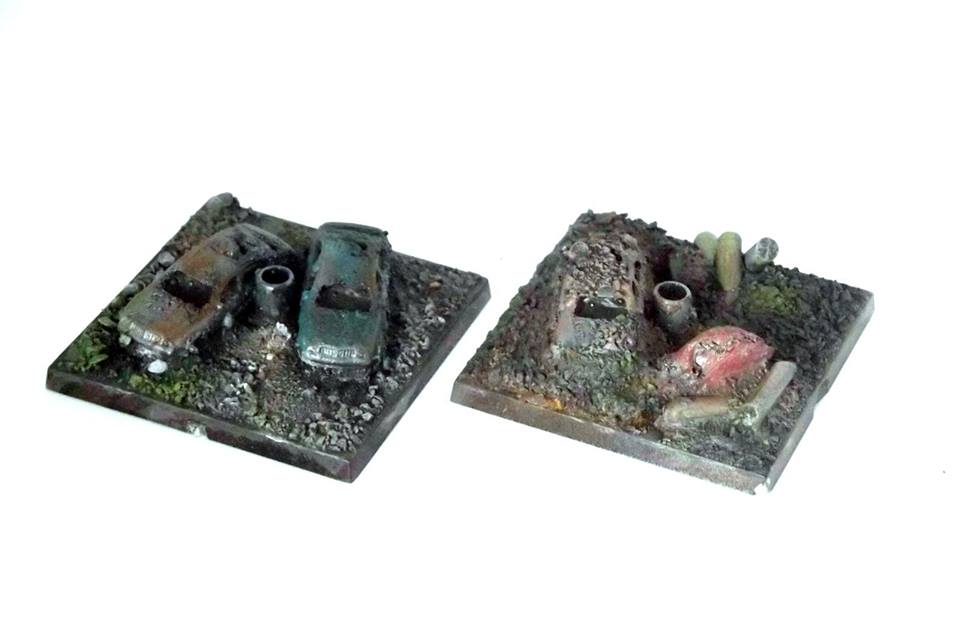 10mm Wargaming: 40mm Large Flight Bases by Junkyard Miniatures