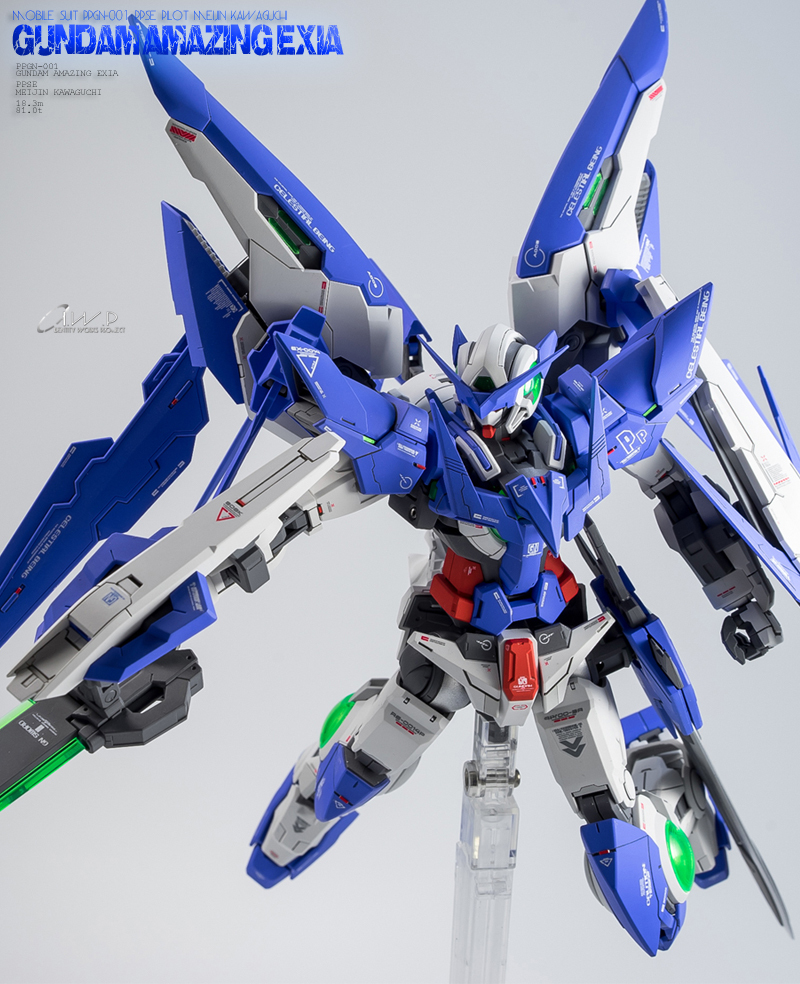 GUNDAM GUY: MG 1/100 Amazing Exia - Customized Build