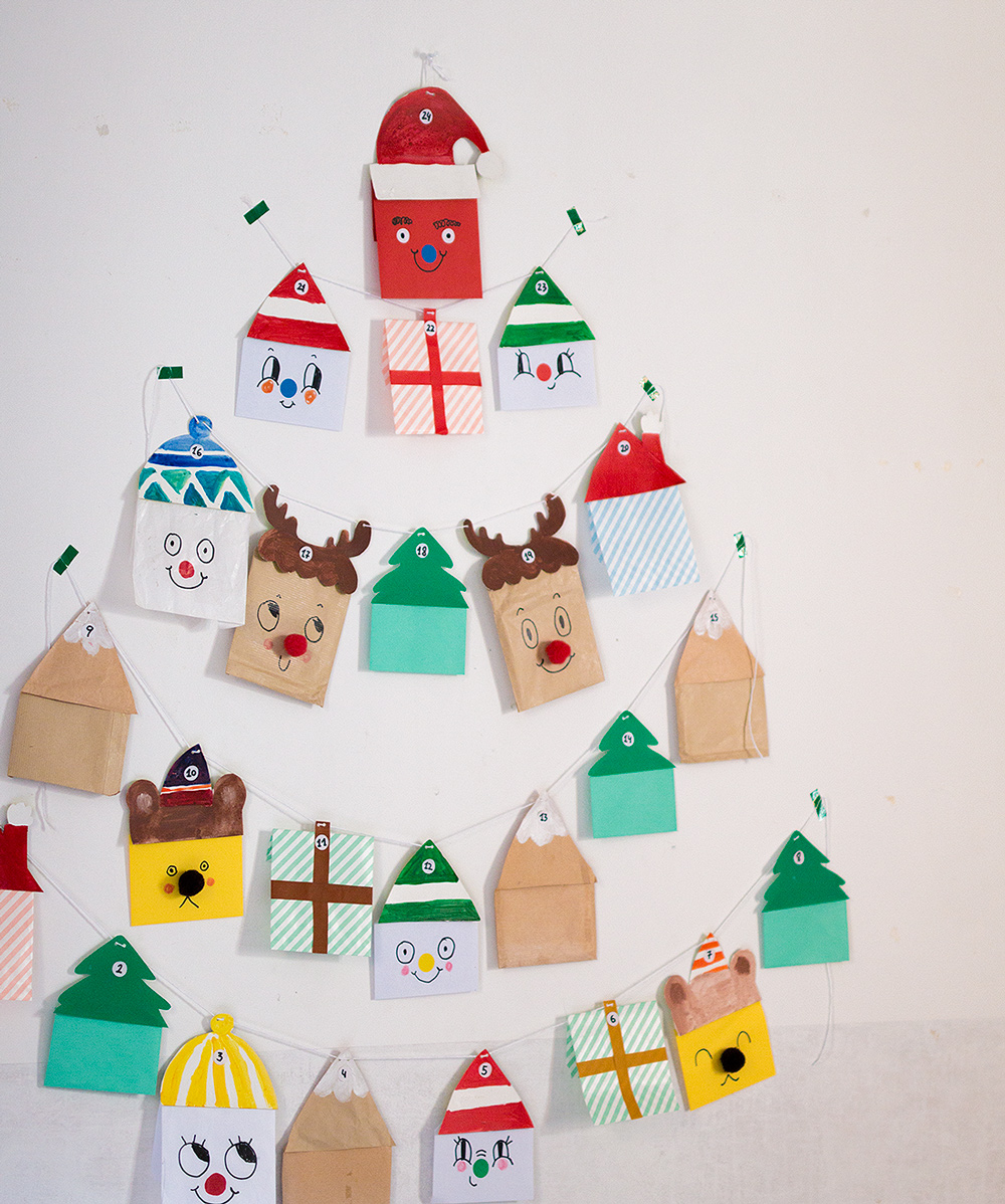 misako mimoko: New Tutorial! Advent Garland & Calendar
