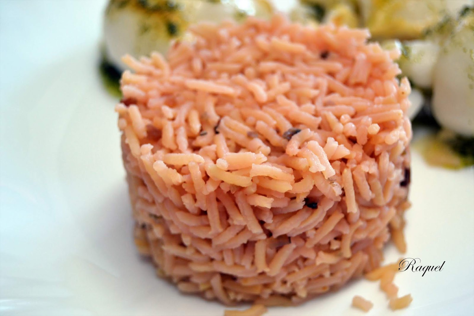 Mi Diversión en la cocina: Arroz rosa con sepia a la plancha