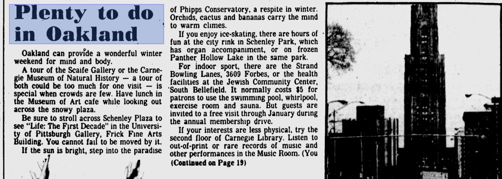 My Surprise Today: Forbes and Meyran in Oakland, Pittsburgh: The Strand ...