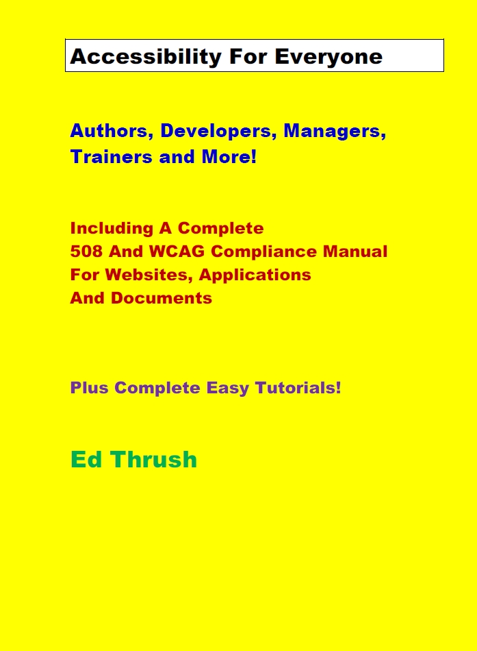 Accessibility For Everyone: New Book for Every Accessibility Issue with ...