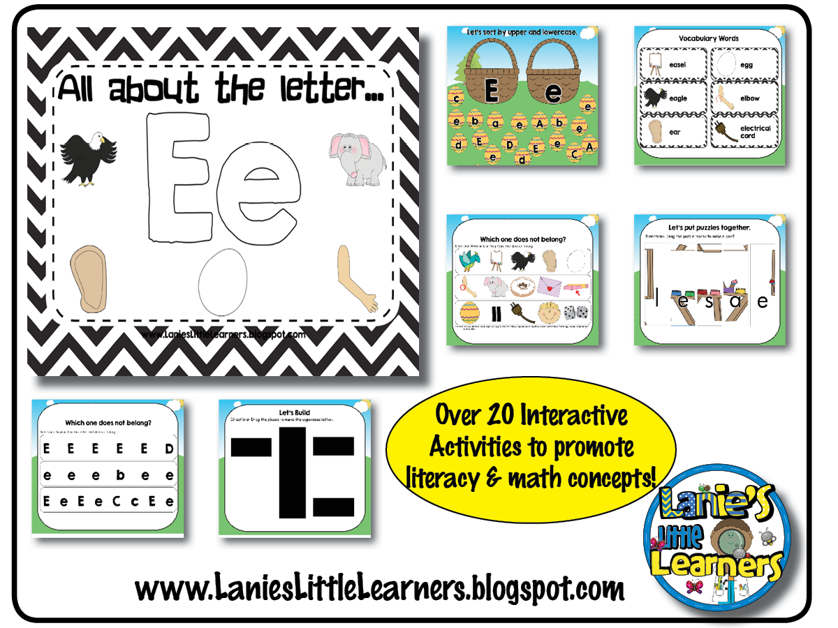 Lanie's Little Learners: All About the Letter E - Letter of the Week ...