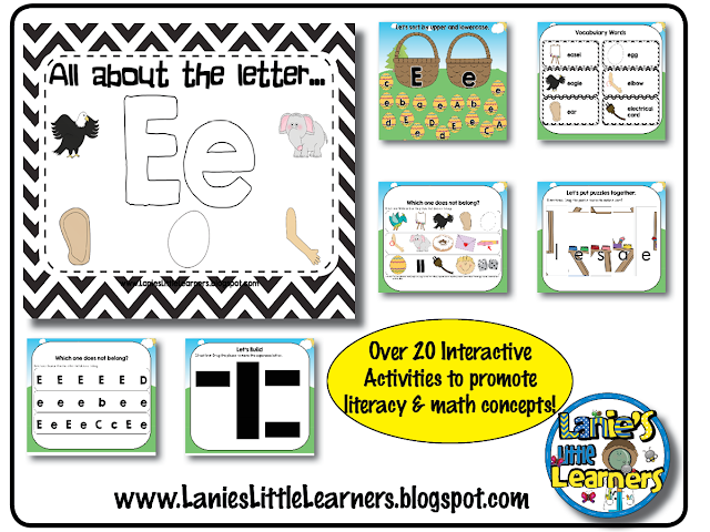 Lanie's Little Learners: All About the Letter E - Letter of the Week ...