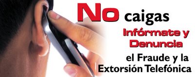 Residentes: Qué hacer en caso de extorsión telefónica