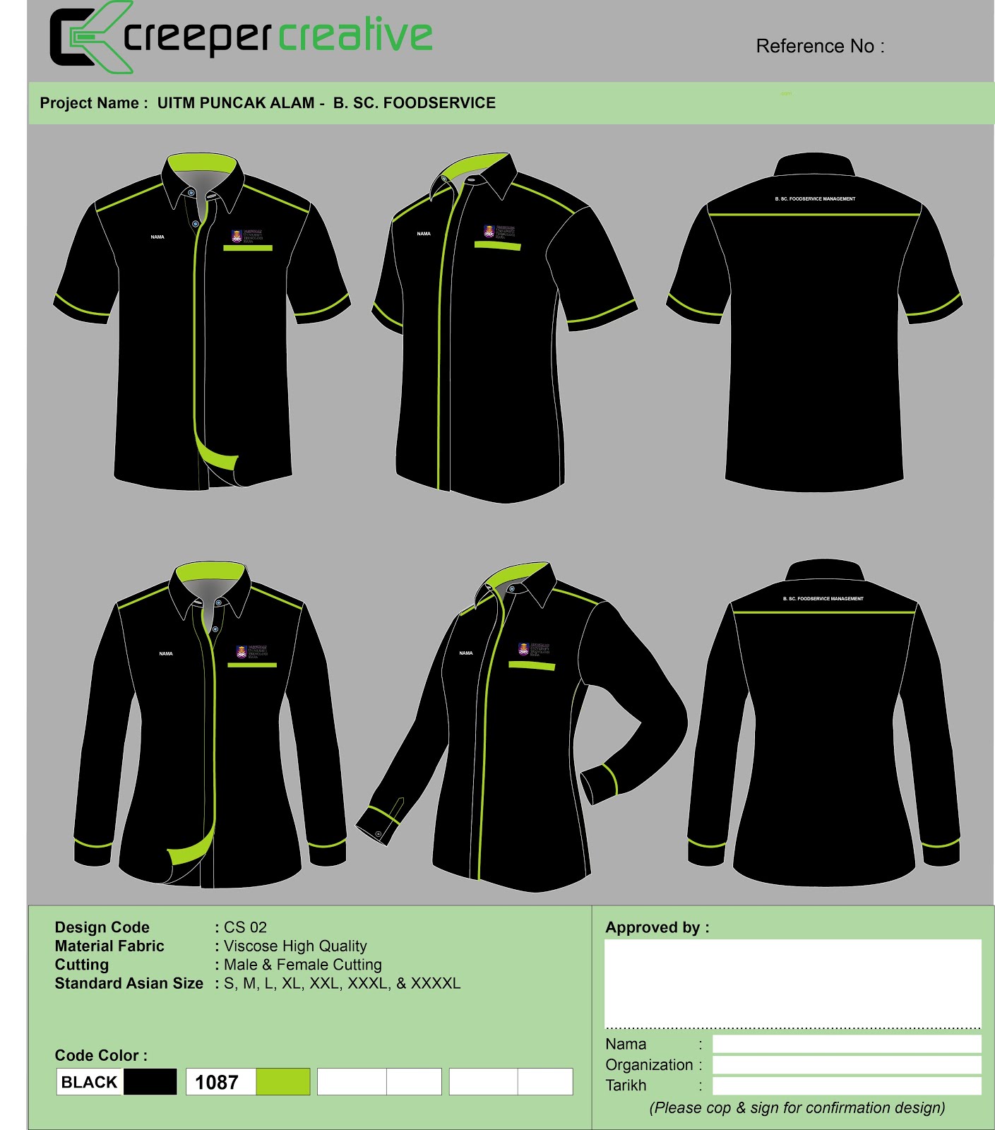 baju korporat CUSTOM MADE Eksklusif @ creeper creative | Casual ...