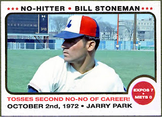 WHEN TOPPS HAD (BASE)BALLS!: NO-HITTERS SPECIAL SUB-SET: BILL STONEMAN ...