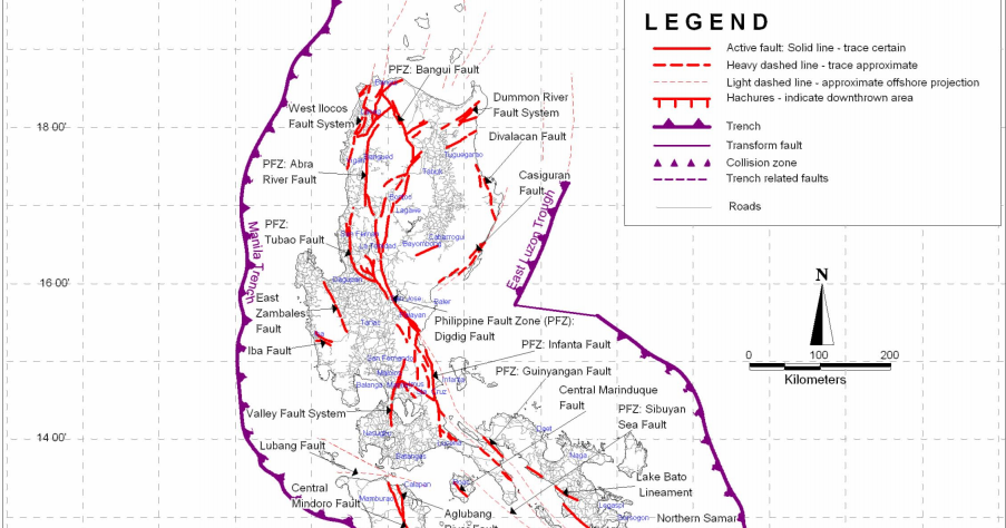 Phivolcs Map Of Active Faults And Trenches / Ntg Quick Facts Philippine ...
