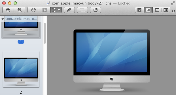 Location of Mac OS X system icons