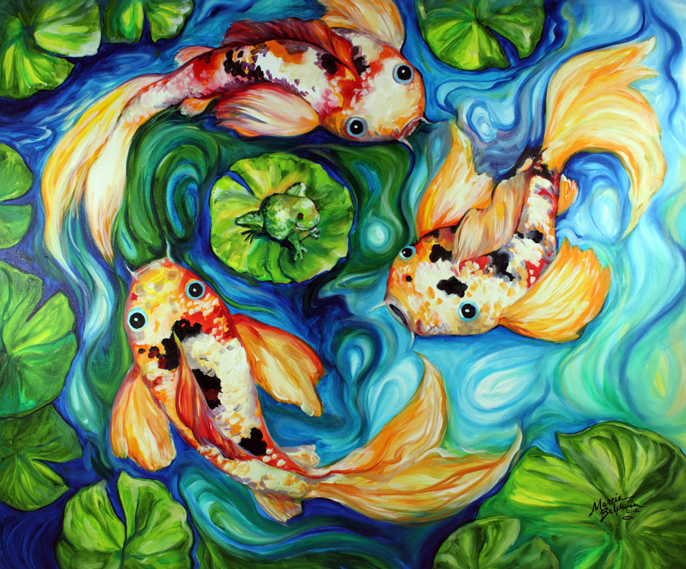 Psychedelic Koi Fish