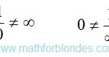 Mathematics For Blondes: Zero and infinity