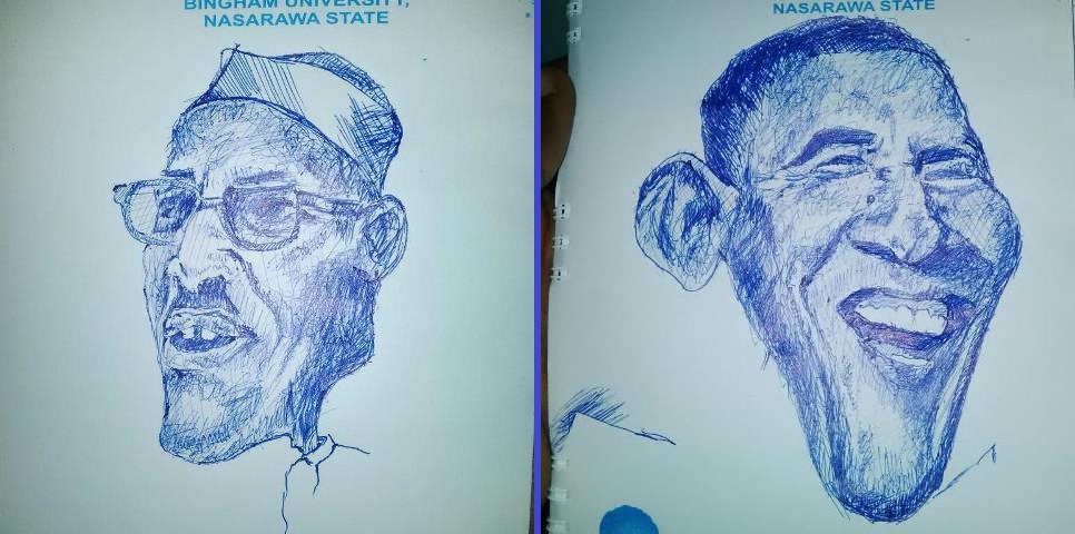 Biro Sketches by Artist Ife'ka Terry