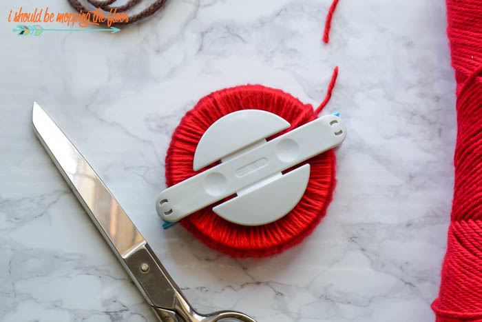 How To Make A Pom Pom Apple | i should be mopping the floor