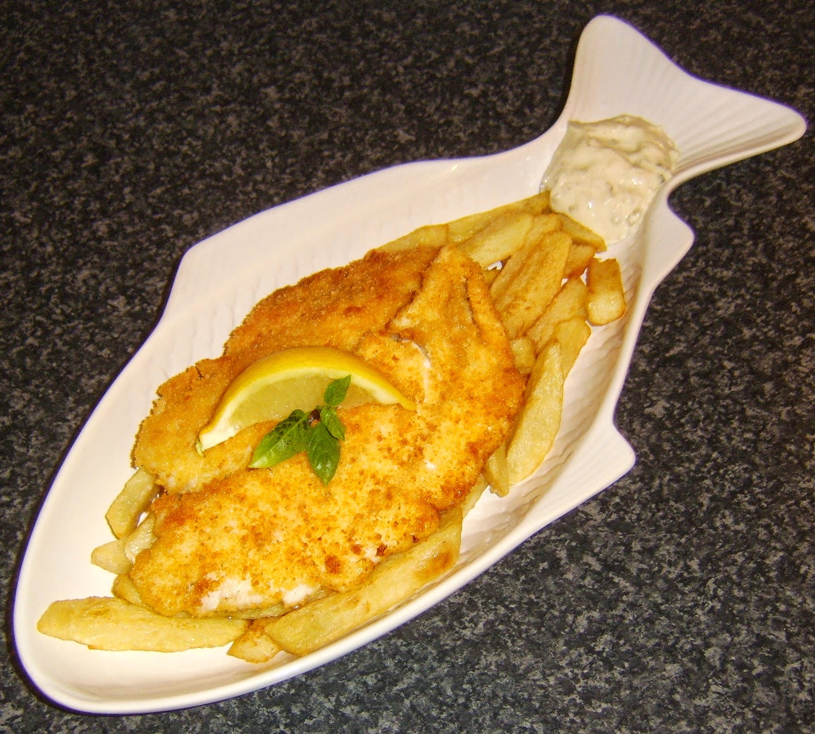 Modern Scottish Food and Recipes: Breaded Whiting Fish and Chips