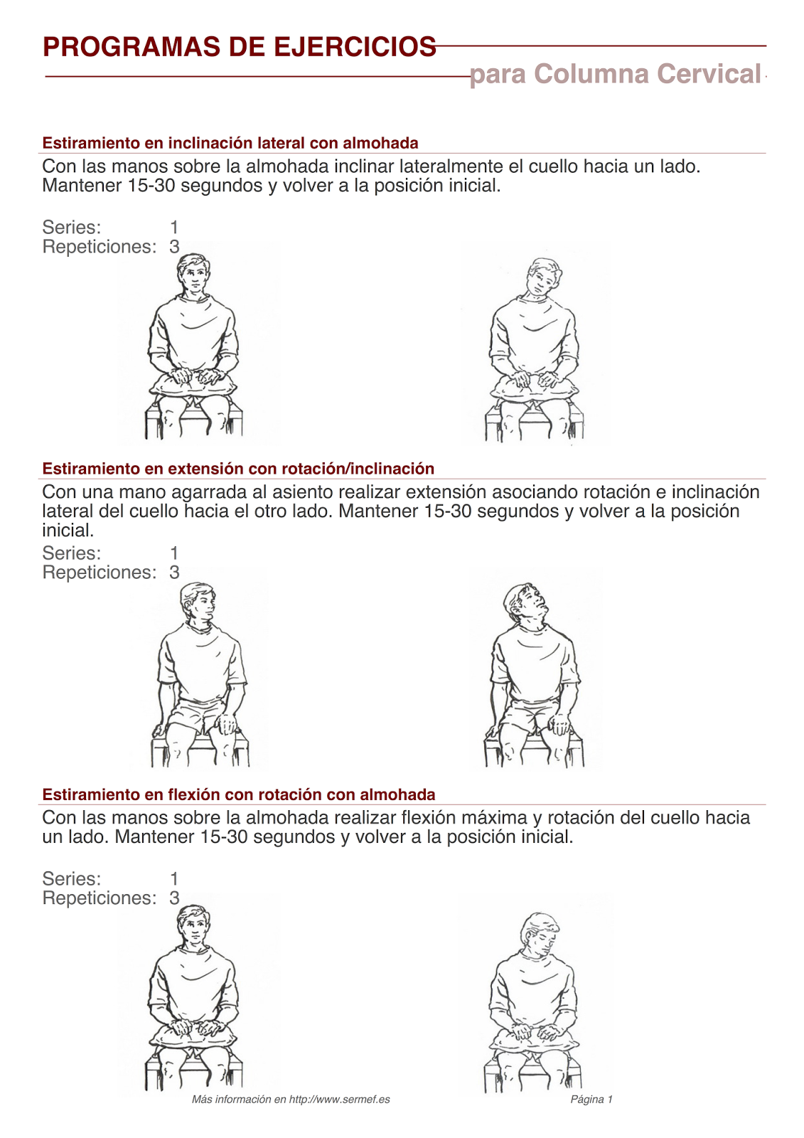 UGC Utrera Sur: Programa de ejercicios para columna cervical