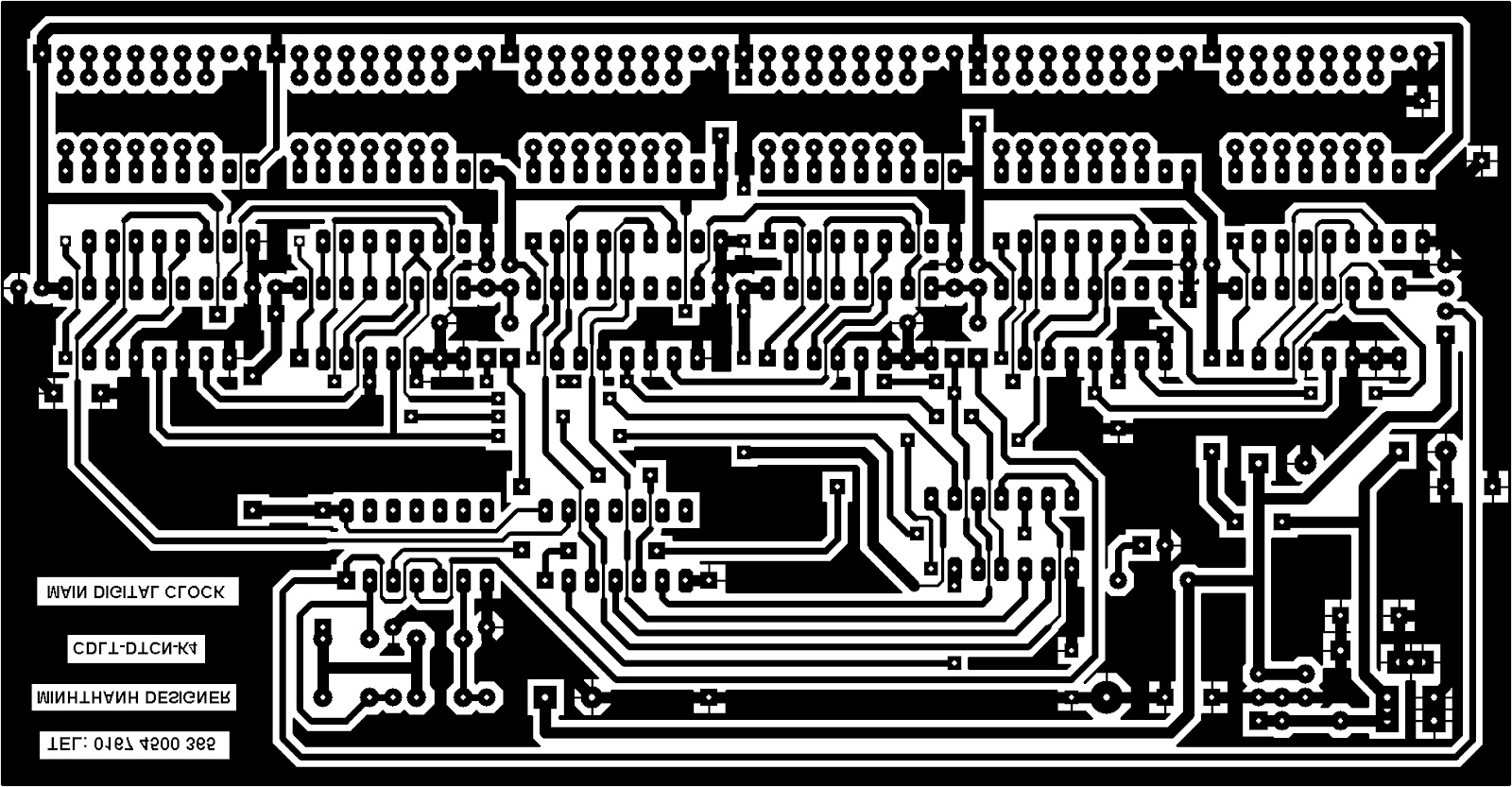 Digital Clock using CD 40110