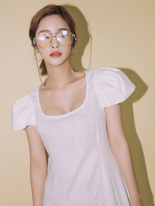 [Stylenanda] Wide Cap Sleeve Mini Dress | KSTYLICK - Latest Korean ...