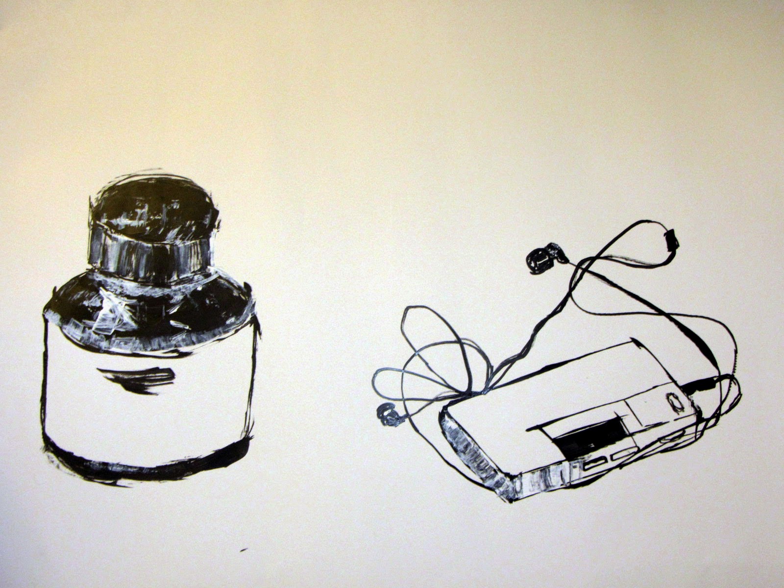 Seafield 21: Experimental drawing with unusual tools