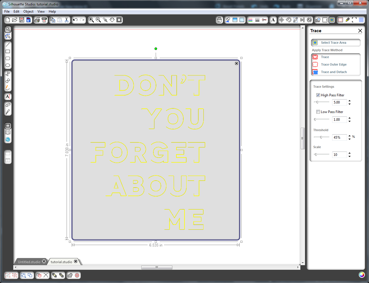 The Picinic Basket: Tutorial - Lifted Letters on a Silhouette